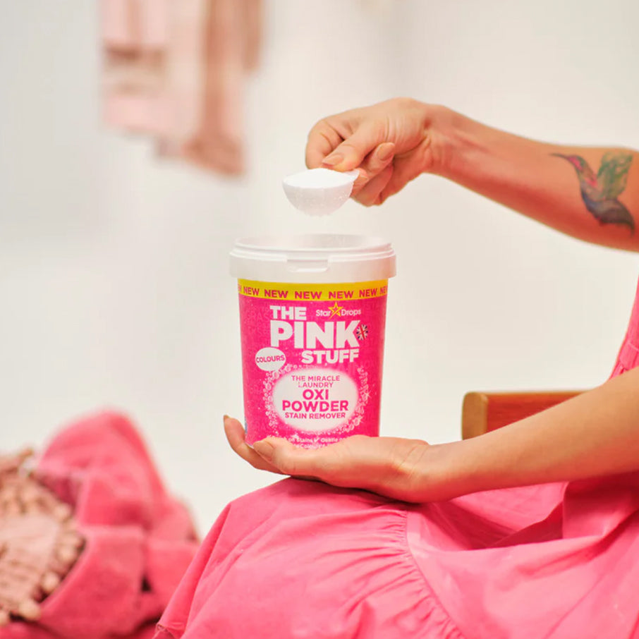 The Pink Stuff Oxi Powder Stain Remover Colours (1 kg) | CleanHQ
