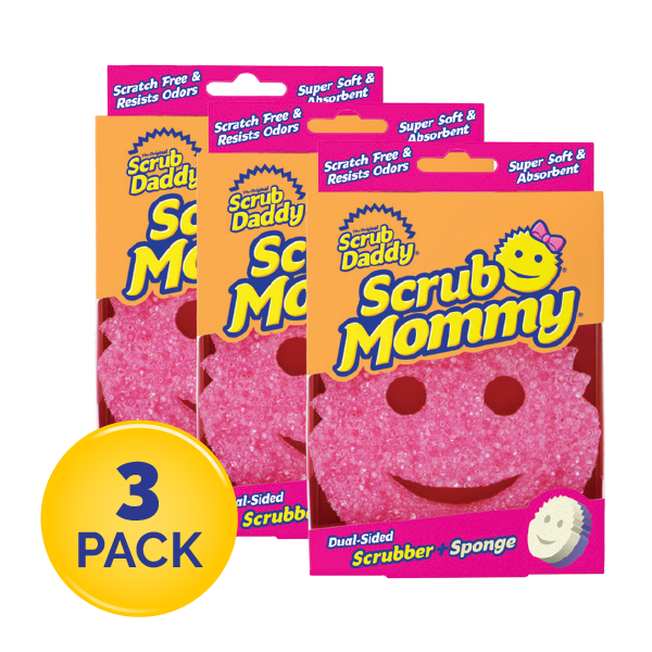 Scrub Mommy Pink 3pk | Scrub Daddy | CleanHQ